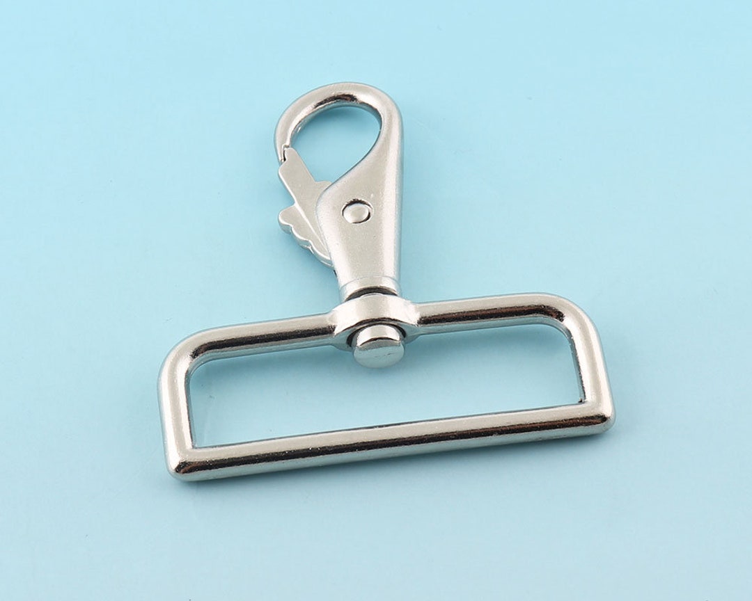 Swivel Snap Hook Silver Swivel Clasp 50MM Large Lobster Clasp Push Gate ...