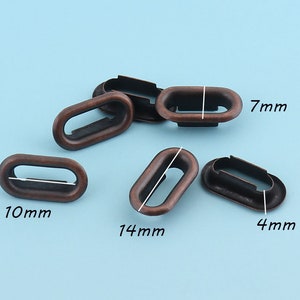 14mm Red Copper Eyelets Rectangle Grommet Eyelets for Sewing Bead Cores ...