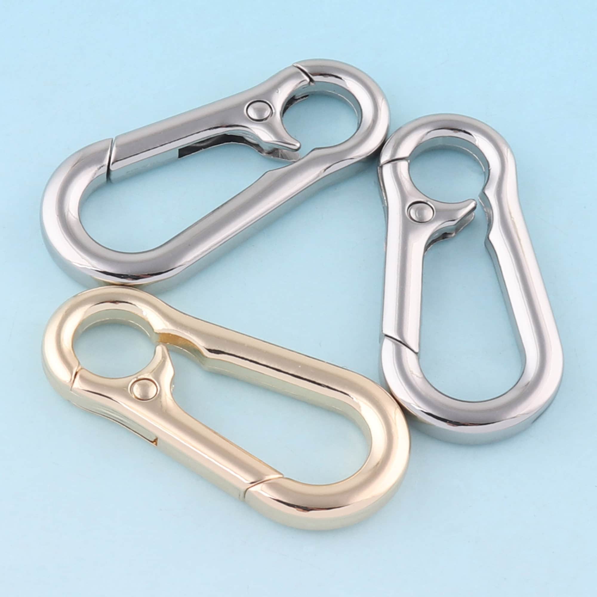 Push Gate Spring Hook Round Spring Clasp Double rings Snap | Etsy