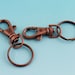 Red Copper Swivel Snap Hook 10pcs 3812mm Metal Lobster Clasp - Etsy