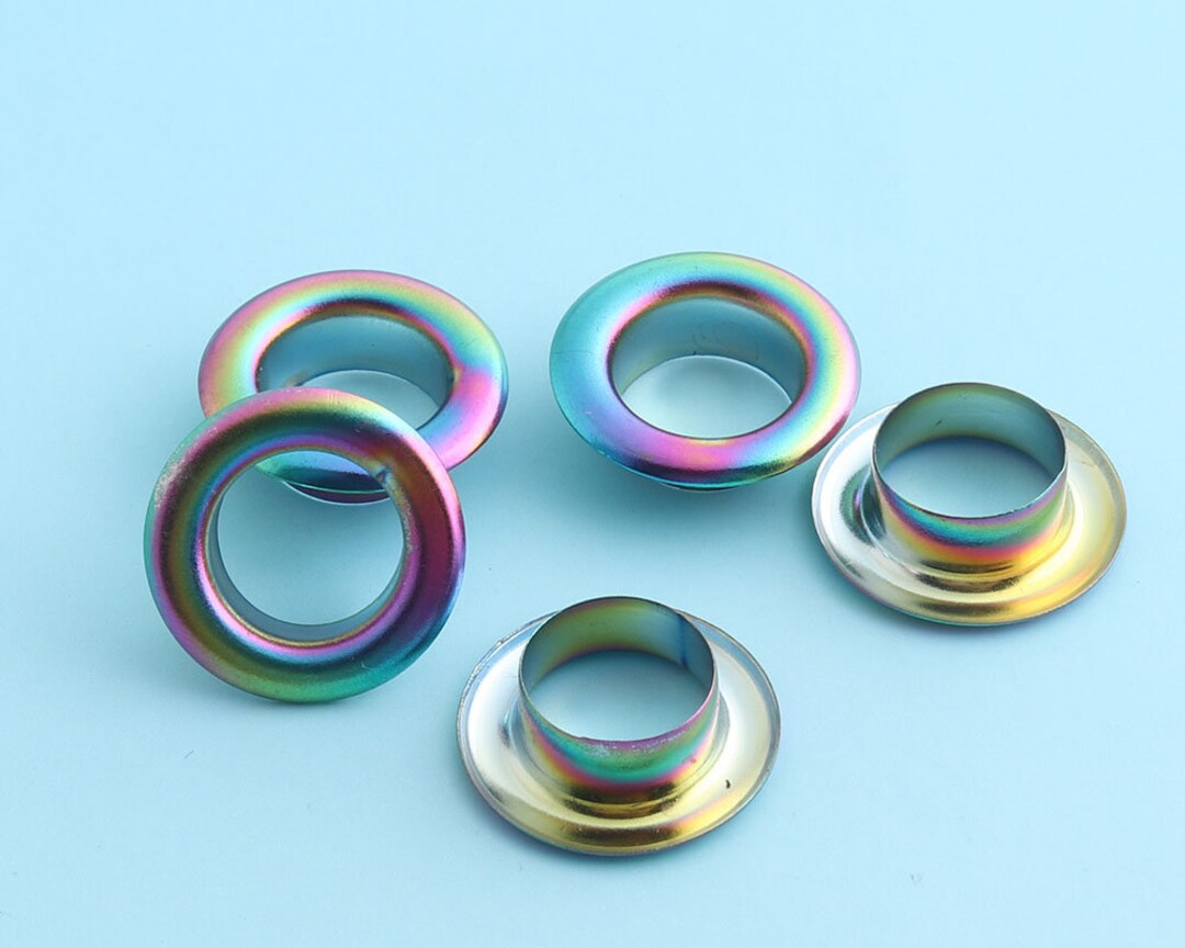 Rainbow Eyelet With Washer 20pcs 10mm(hole) Round Grommet Eyelet for ...