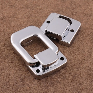 50*30mm Silver Purse Lock Metal Bag Lock Latch Lock Twist Purse Turn ...