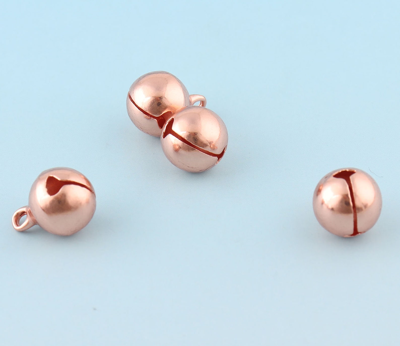 Jingle Bells Blocks 100pcs 7mm Rose Gold Christmas Bells Mini - Etsy