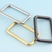 Metal Rectangle Buckle Ring for Bag Belt Loop Strap Webbing Rings Purse ...