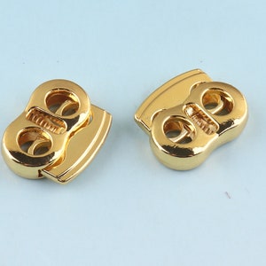Gold Toggle Cord 2-10 Pcs 5 Mm Metal Cord Lock Stopper Cord Toggle Lock ...
