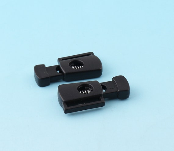 6mm Cord Stopper for elastic cord Black Plastic Toggle Cord | Etsy