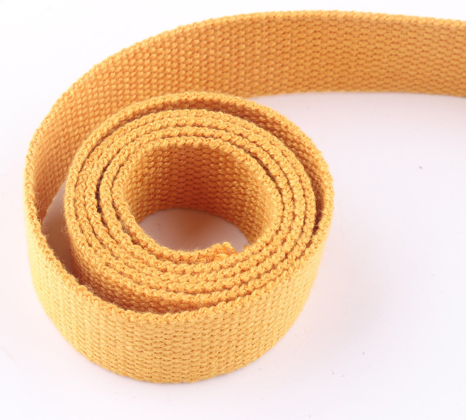 Cotton Webbing 1-5 Yards*25mm Golden Copper Webbing Fabric Belt Canvas ...