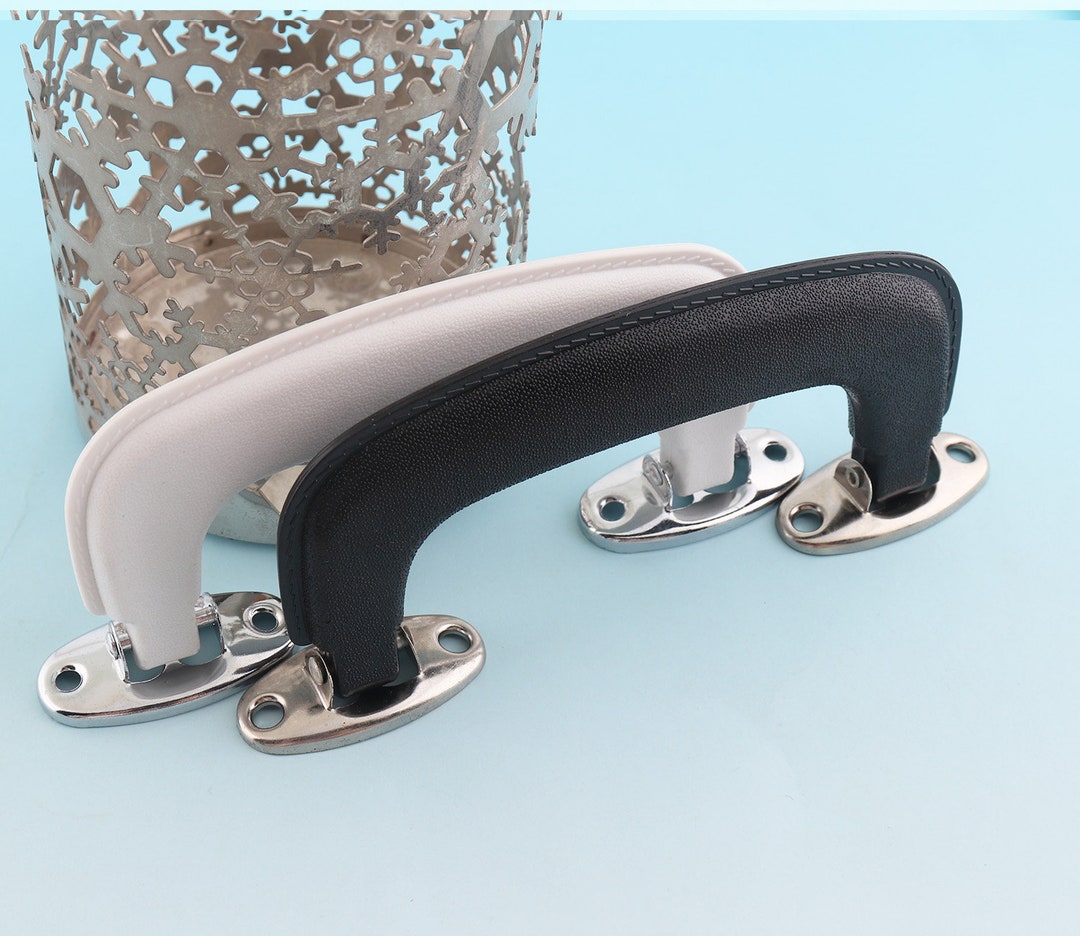 Plastic Handle 2pcs 5" White & Silver Box Handle Suitcase Handle Arched ...