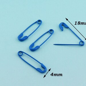 Royal Blue Safety Pins 100-300pcs 18*4mm Mini Brooch Safety Pins Shawl ...