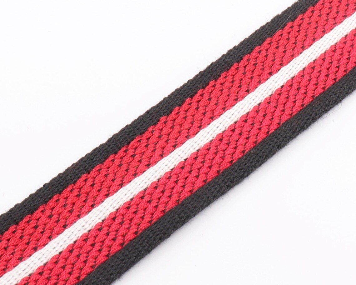 Red Webbing Cotton Webbing-5yards38mm-stripe Webbing Fabric | Etsy