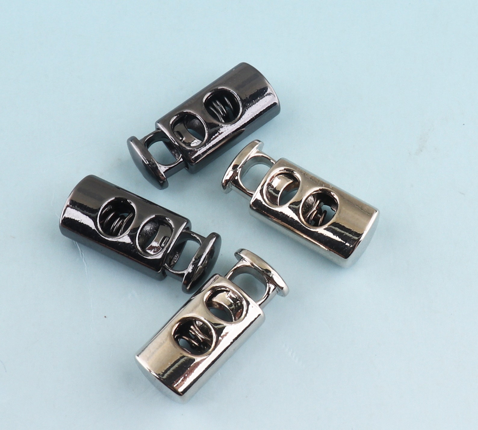 Silver Toggle Cord 20pcs 5mm Metal Cord Locks Cord Stopper - Etsy