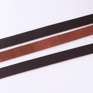 Dark Brown Leather Strip Leather Strap 1/2" Genuine Leather Leather ...