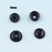 100sets 10mm/12mm Black Snap Studs Spring Fastener Snap Buttons Popper ...