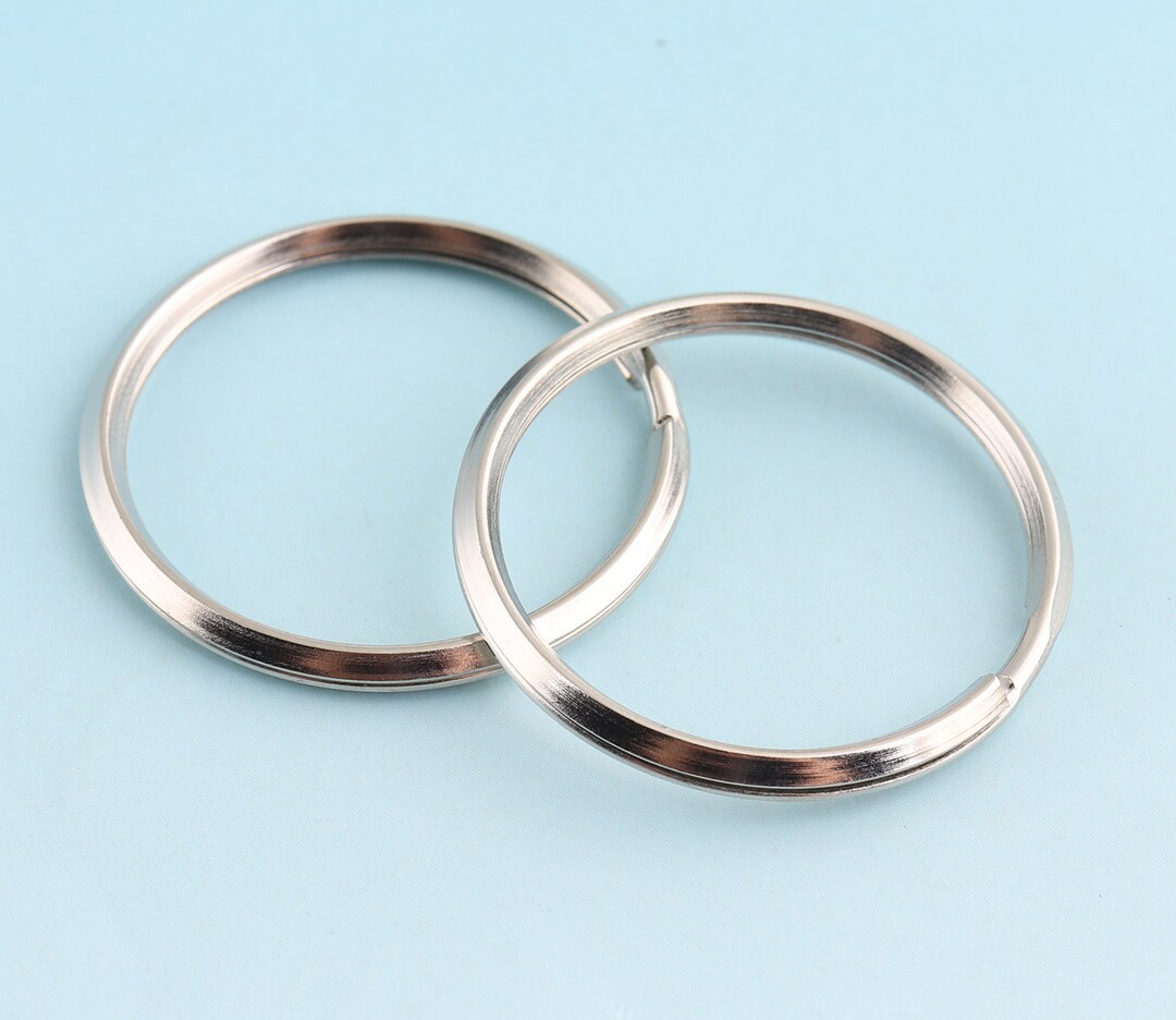 Silver Split Rings Key Ring 20pcs 30mm Jump Ring O Ring Large Key Fob ...