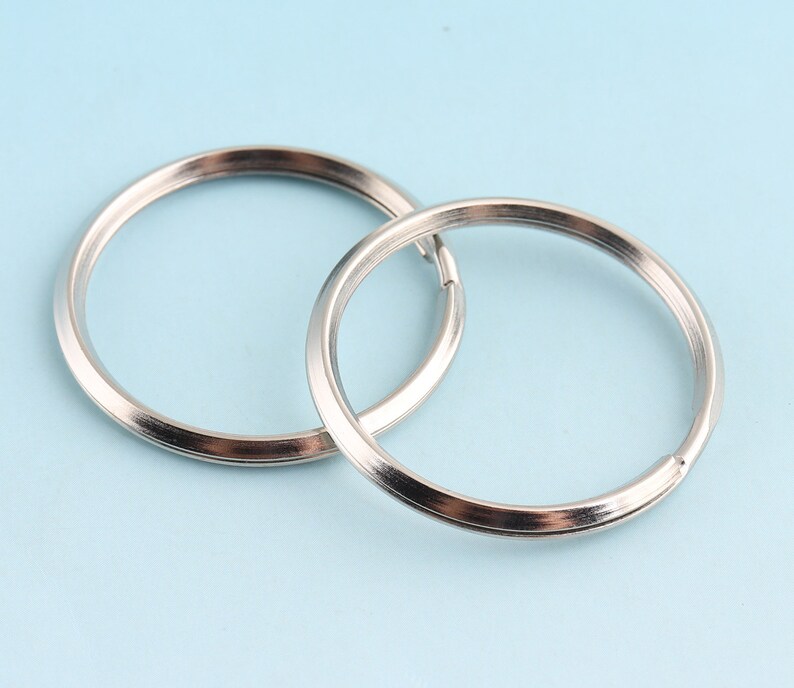 Silver Split Rings Key Ring 20pcs 30mm Jump Ring O Ring Large - Etsy