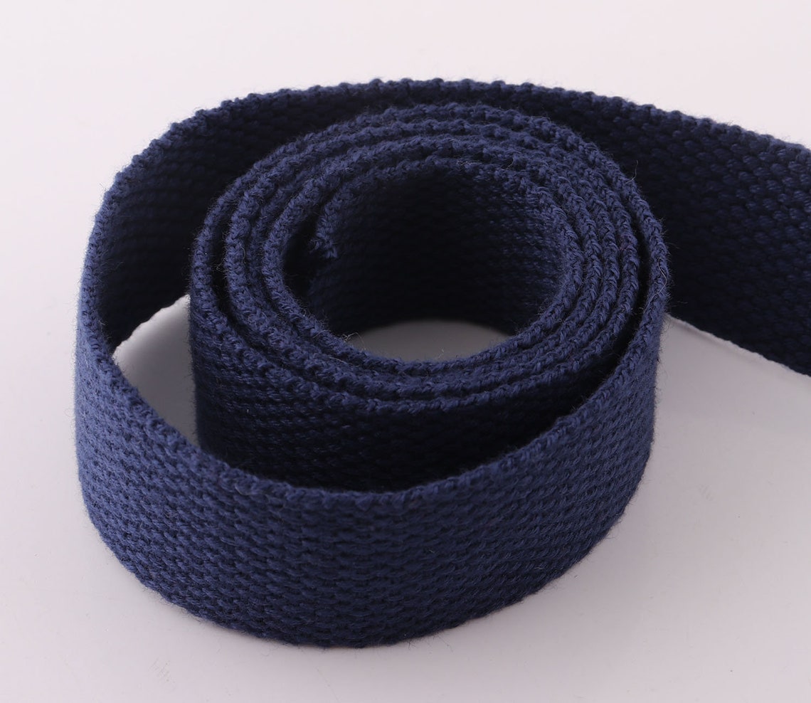 Indigo Blue Webbing 5 yards25mm Pure color Webbing Fabric | Etsy