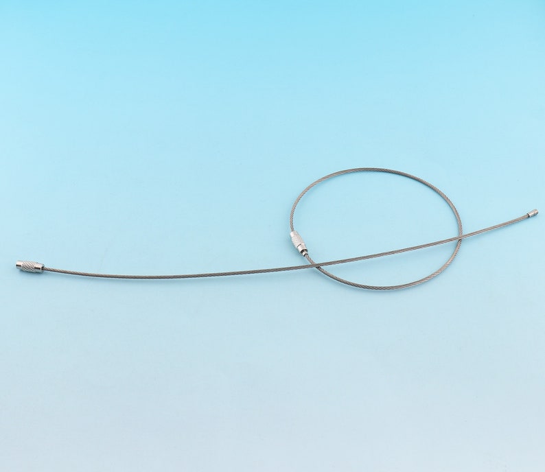 Wire Key Ring Wire With Screw Clasp Keychain 15pcs Large Key - Etsy