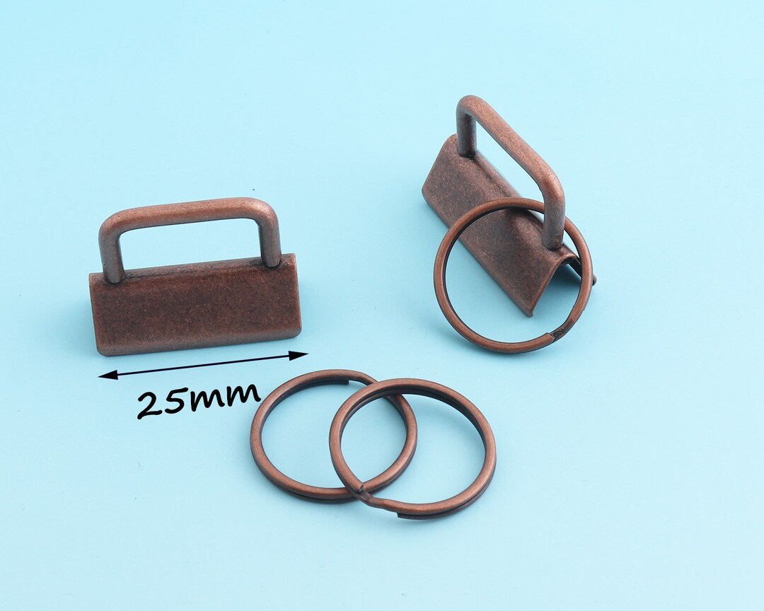 25sets 25mm Key Fobs Hardware With Key Ring Key Chains Key Lanyard ...