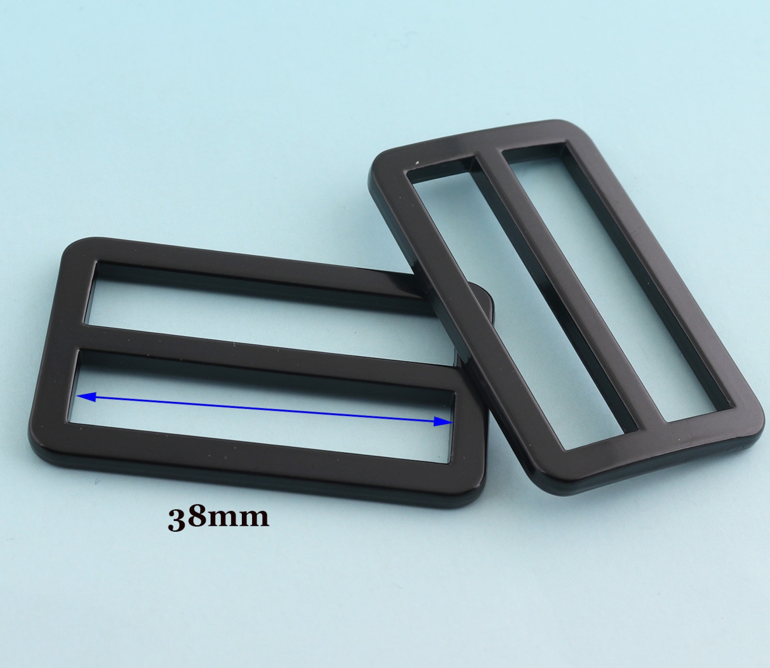 8pcs 38mm/50mm Black Adjuster Buckle Alloy Slide Buckle | Etsy