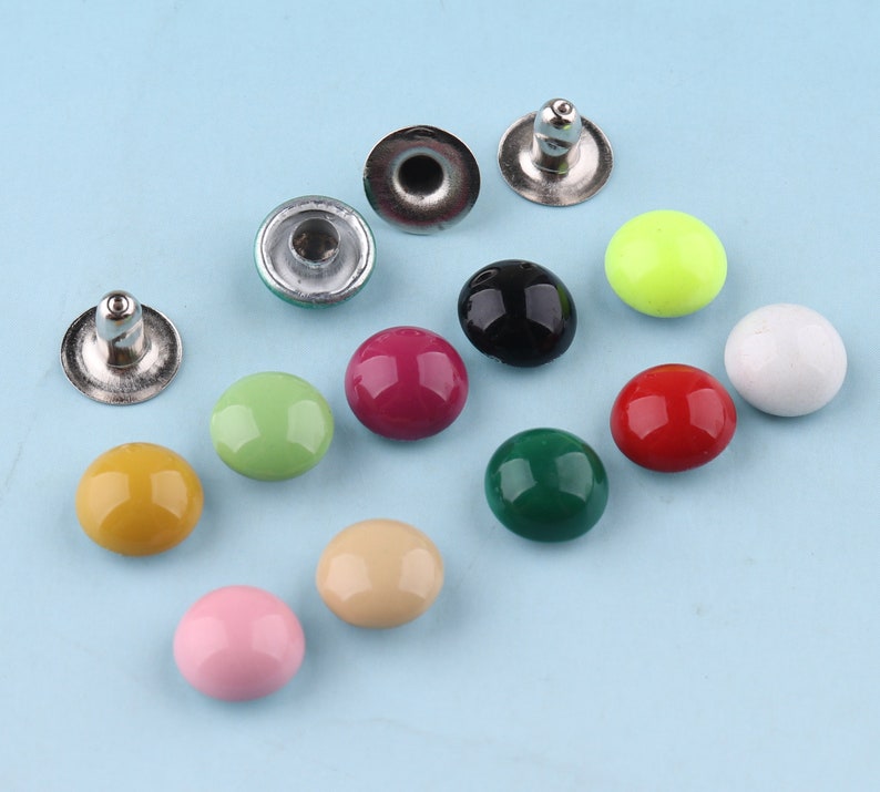 Rainbow Rivets 5mm Double Caped Rivets With Tools Mix Color - Etsy