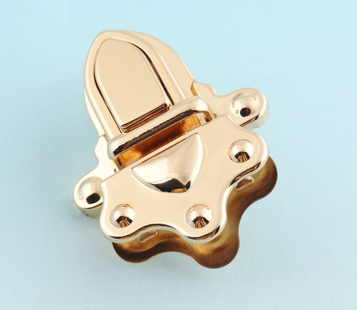 Gold Purse Lock Turn Lock 2pcs 5240mm Metal Box Lock Latch - Etsy