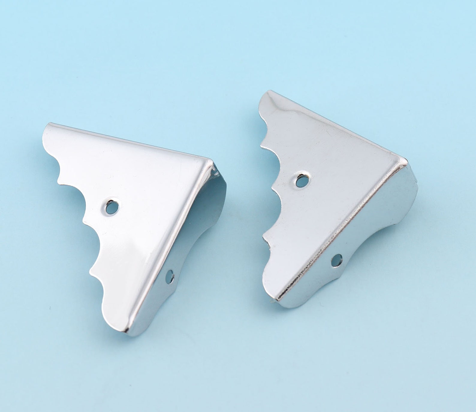 Silver Book Corners -15pcs 1 3/8"(35mm) Decorative Bagcorner Protector ...