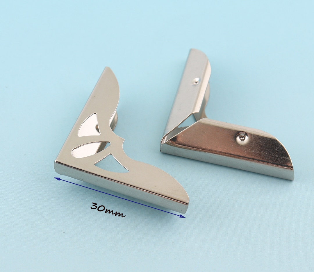 20pcs Silver Corners 1 1/4"(30mm) Embossed Corner Decorative Corner ...