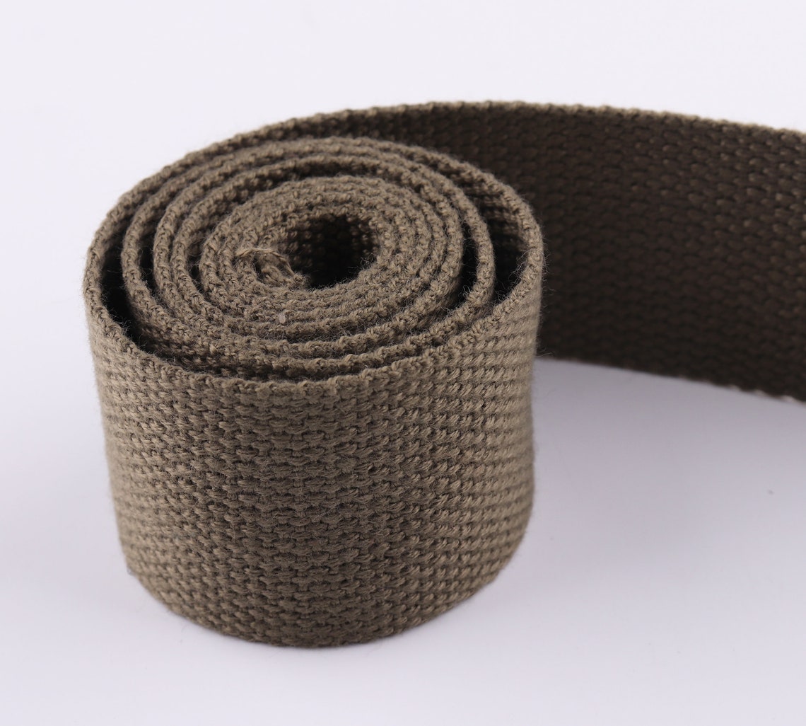 Cotton Webbing Olive Green Webbing 3-10 Yards38mm Solid Color | Etsy