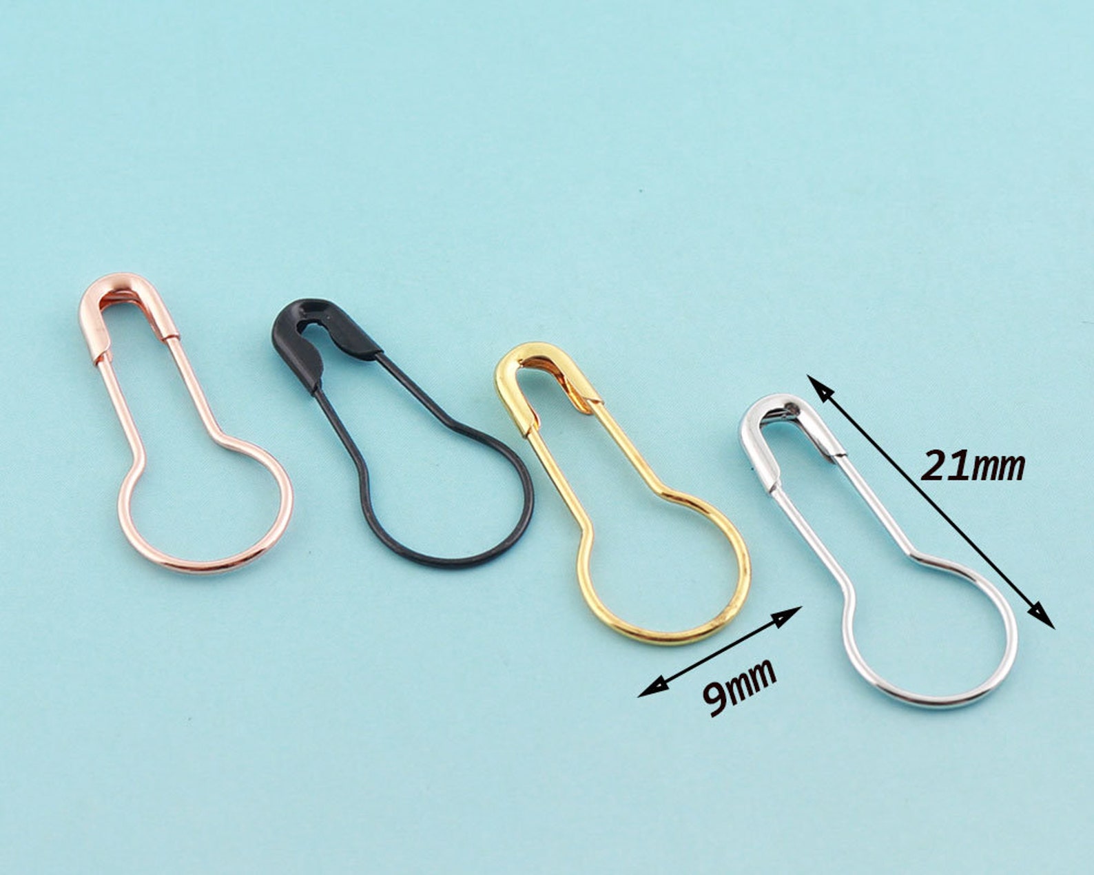 Rose Gold Safety Pins 500pcs 219mm Mini Bulb Safety Pins Gold - Etsy