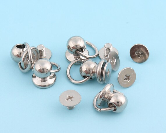 Silver Screw Rivets 20sets 108mm Metal Button Screwback Studs | Etsy