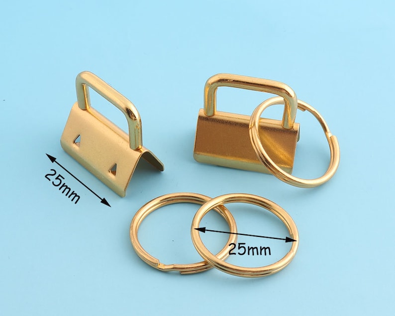 1key Fobs Hardware Golden Key Ring Ribbon Key Fobs Key | Etsy