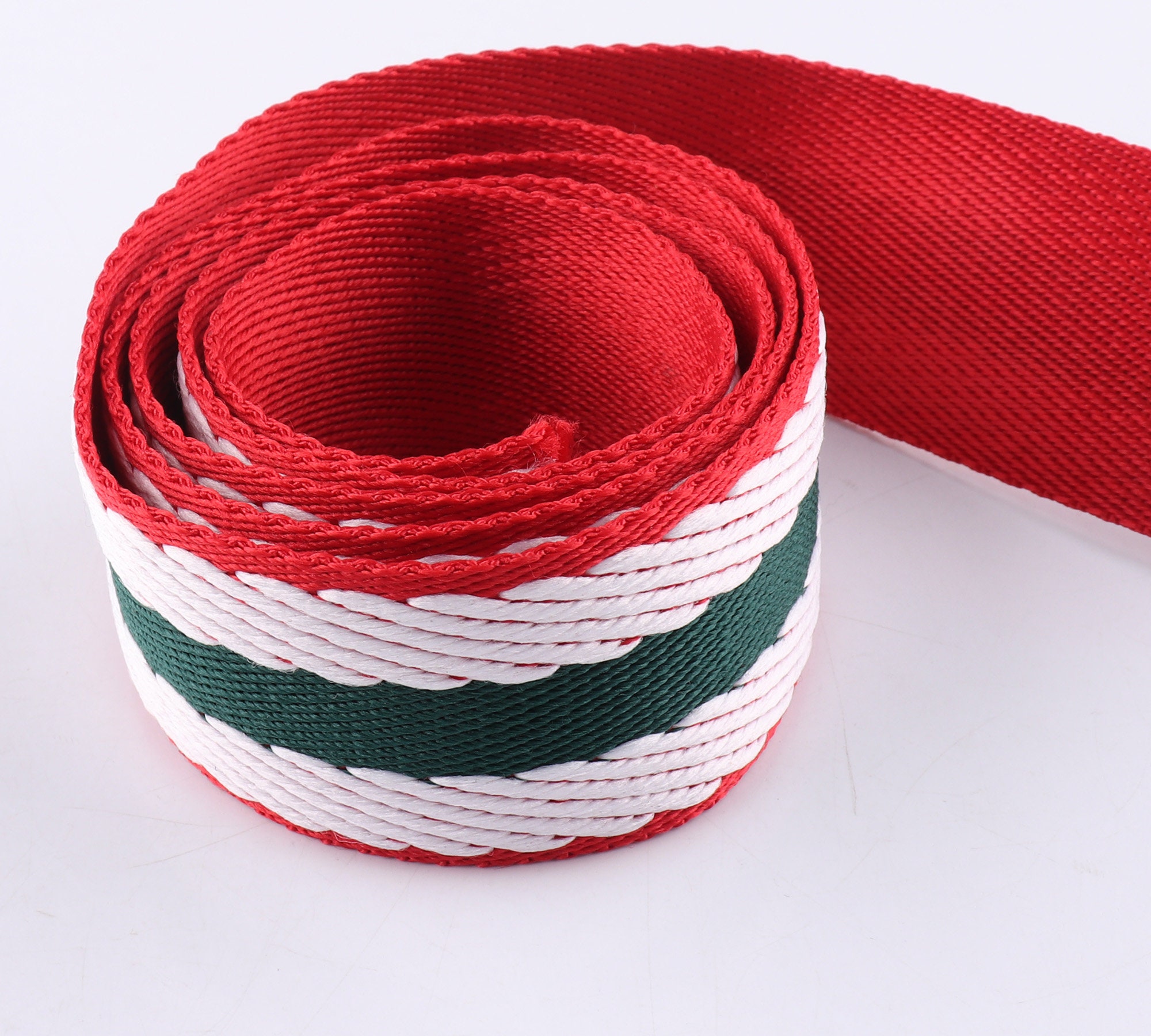 Stripes Webbing by the Yard 38mm Cotton Webbing Strap Leash - Etsy Canada