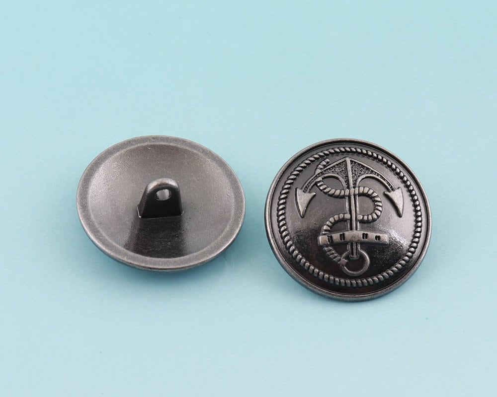 Botones de plata antigua botones de metal 6sets 18mm Shank | Etsy