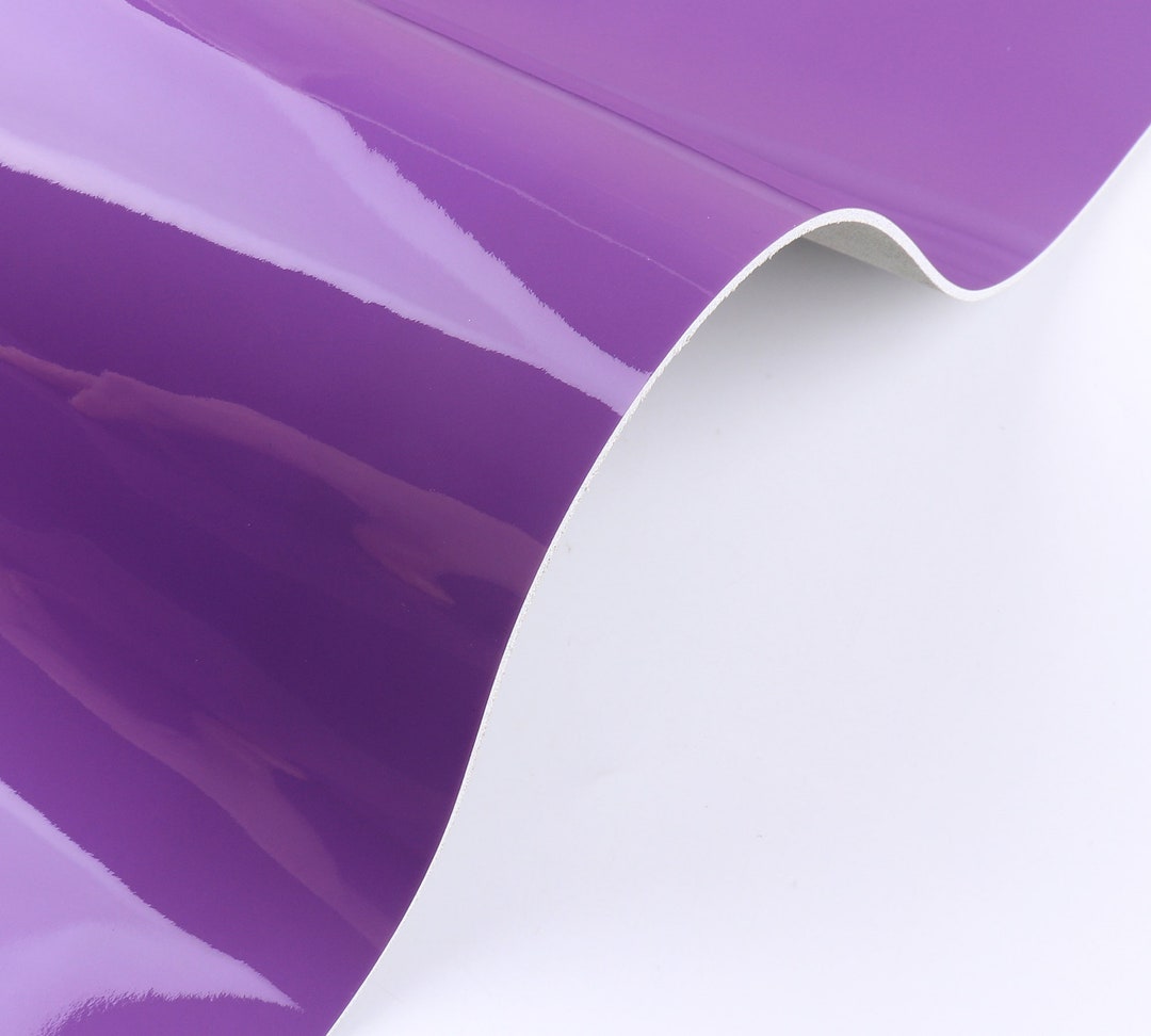 Purple Genuine Leather Sheets 12" Natural Leather Pieces Shiny Leather ...