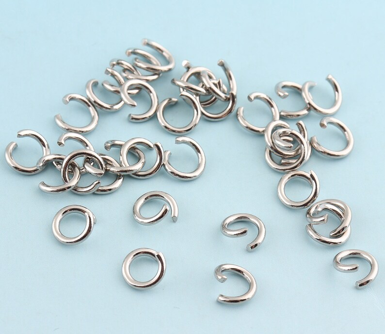 Mini Jump Rings 200pcs 5mm Open Jump Rings Silver Split Rings - Etsy
