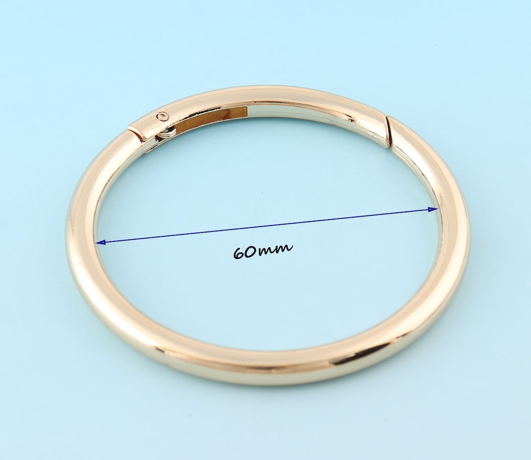 Large Light Gold Snap Hook 60mm Spring Buckle Spring Clasp Round ...
