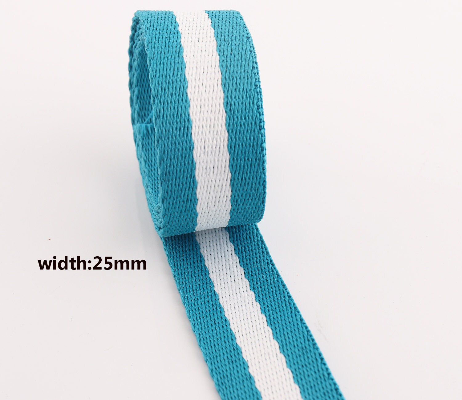 Blue Stripe Webbing 5 Yards25mm Webbing Light Weight Fabric - Etsy