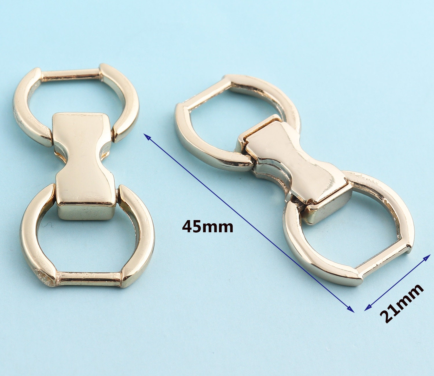 Swivel Connector Ring 6pcs 1 7/8light Gold Swivel Clasp Metal | Etsy