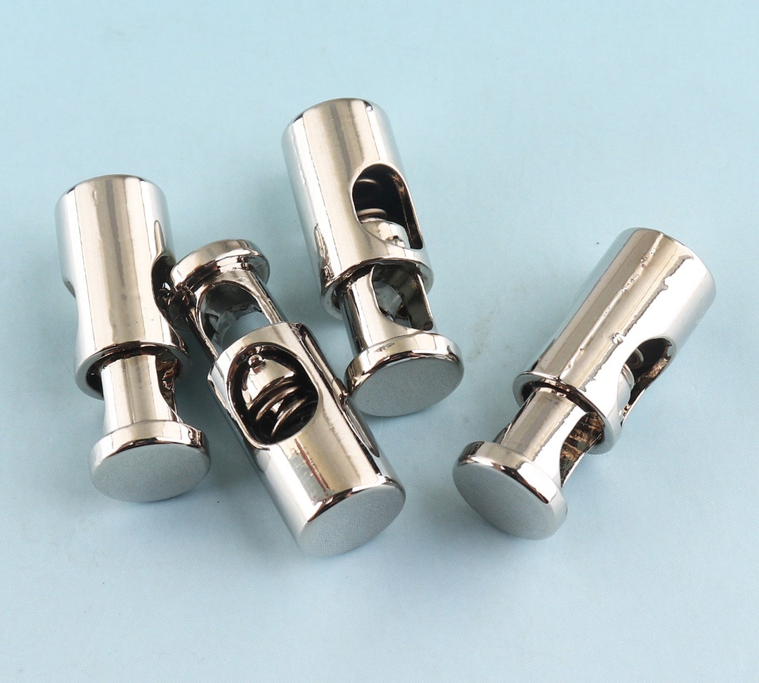7mm Silver Toggle Cord 6/10pcs Metal Cord Lock Stopper Cord Toggle Lock ...