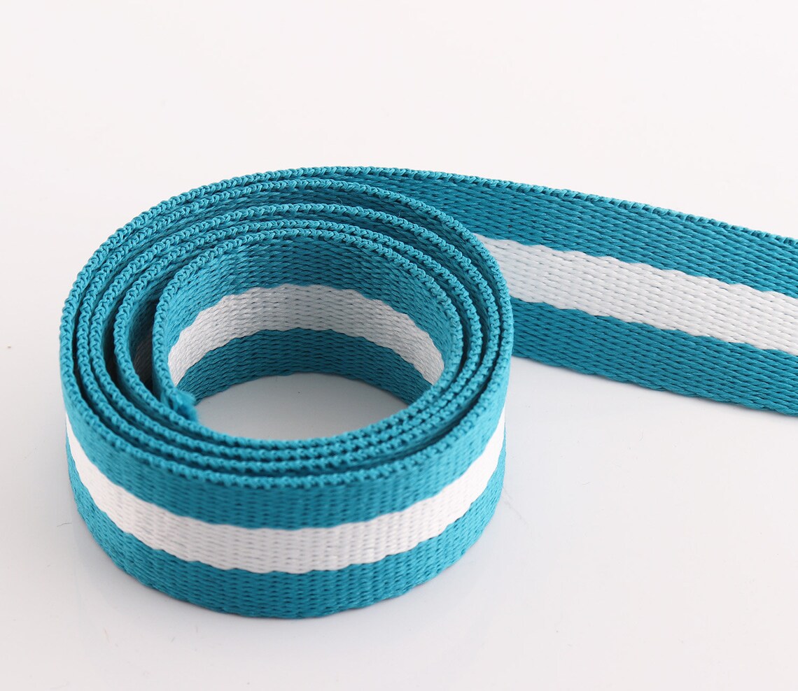 Blue Stripe Webbing 5 Yards25mm Webbing Light Weight Fabric - Etsy