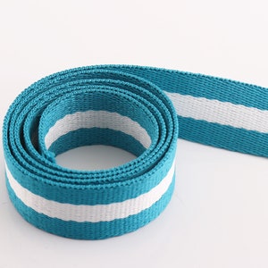 Blue Stripe Webbing 5 Yards*25mm Webbing Light Weight Fabric Belt ...