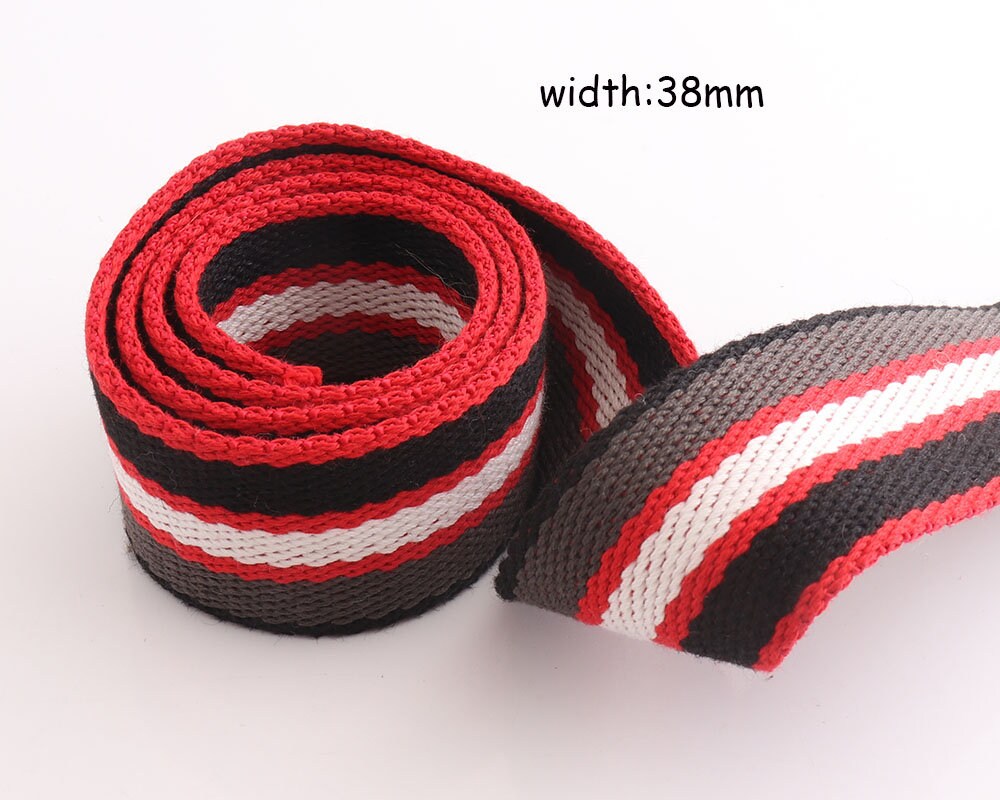 Red Webbing Stripes Straps Webbing-38mm Leash Webbing Webbing - Etsy