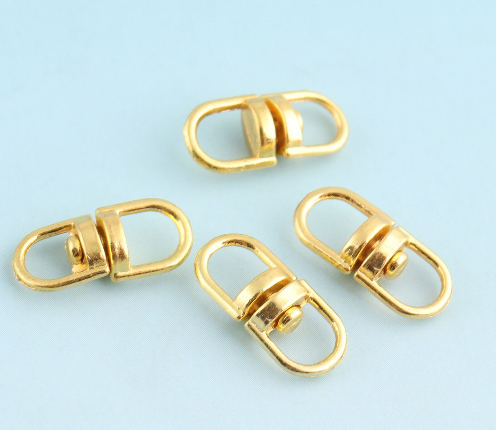 Mini Swivel Connector Ring 50pcs 19mm Gold Swivel Clasp Metal Dog ...