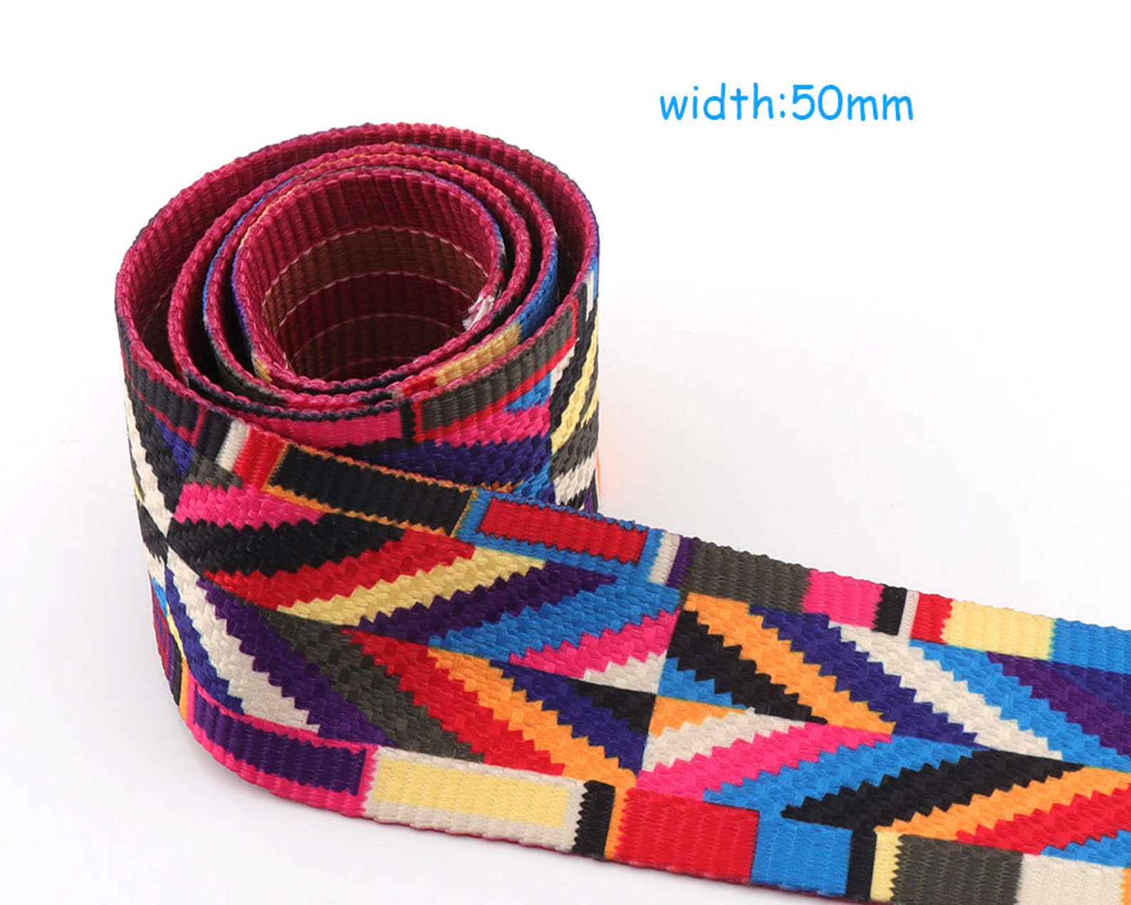 Colorful Webbing 250 Mm Stripe Webbing Belt Purse - Etsy