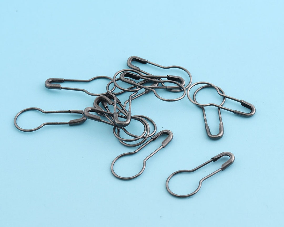 Bulb Safety Pins 100pcs/200pcs 21*9mm Mini Bulb Safety Pins Gunmetal ...