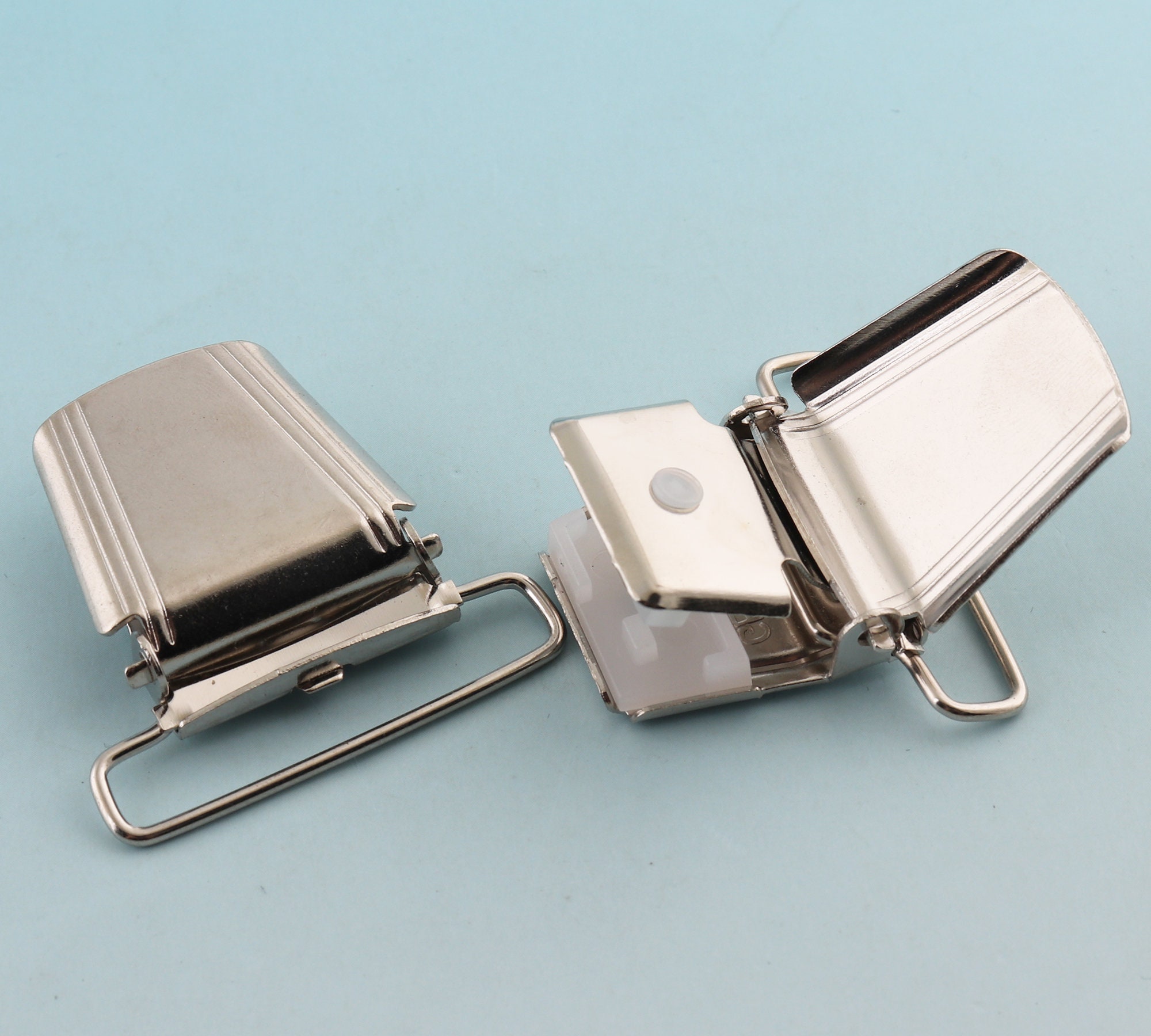 Silver Suspender clips 6pcs 3636mm Metal Kam Clips Dummy | Etsy