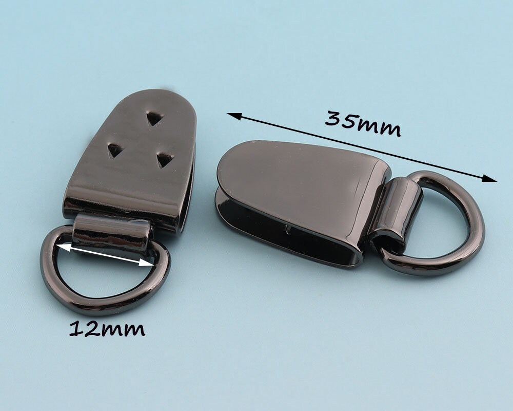 Gunmetal Zipper Puller or Pendant 35mm Leather Zip Puller - Etsy