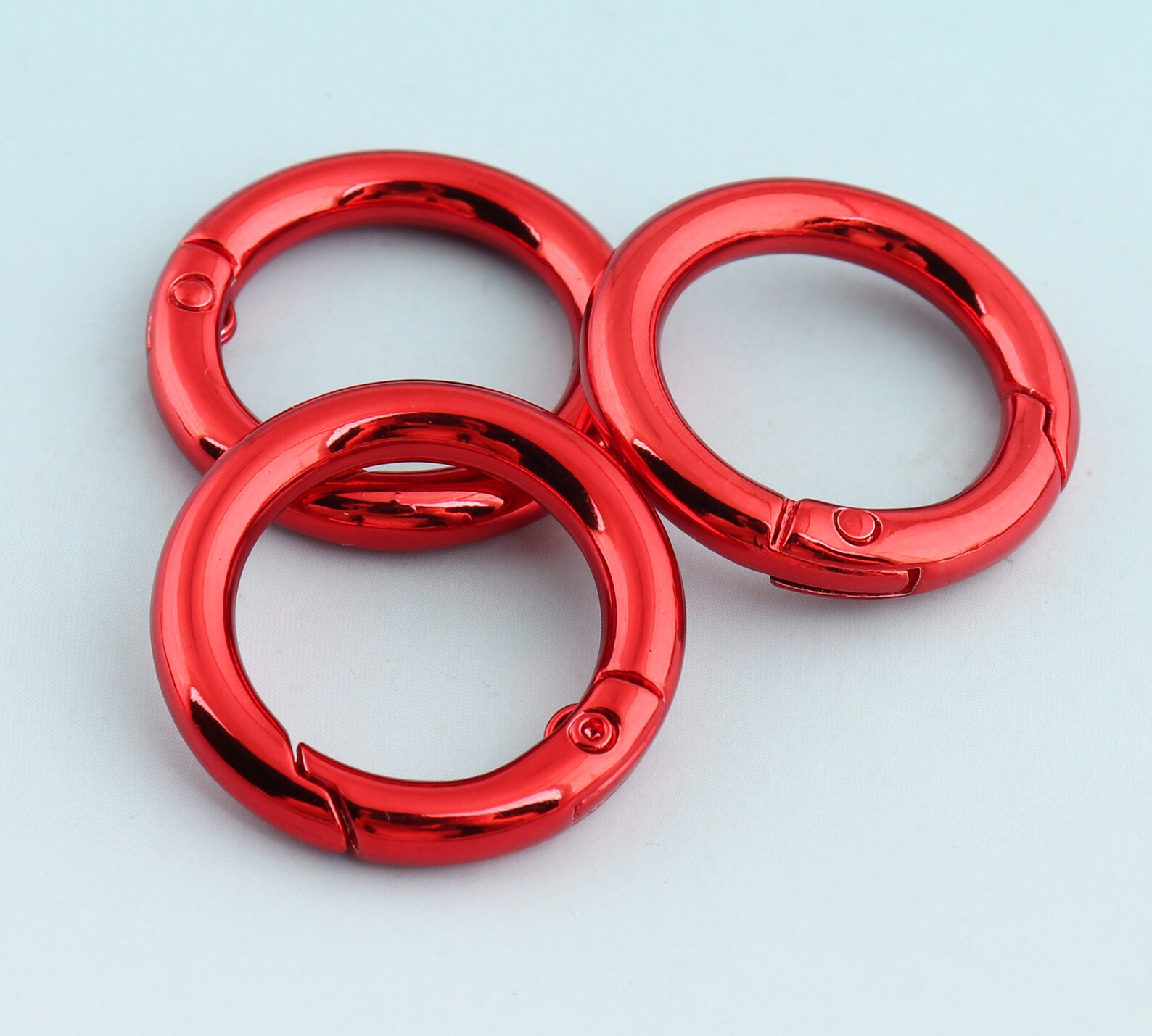 Round Snap Hook 17mm O Rings Red Spring Hook Spring Clasp - Etsy