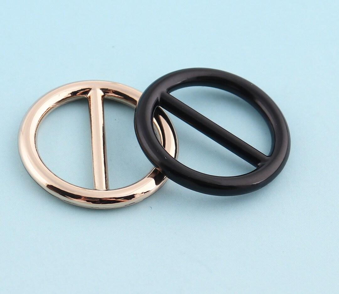 Light Gold Adjuster Buckle 10pcs 15mm Metal/alloy Slide Belt Buckle Tri ...