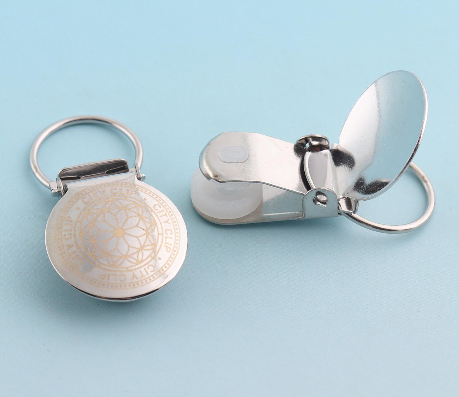 Suspender clips 8pcs 43mm Metal Kam Clips Dummy Clips Pacifier | Etsy